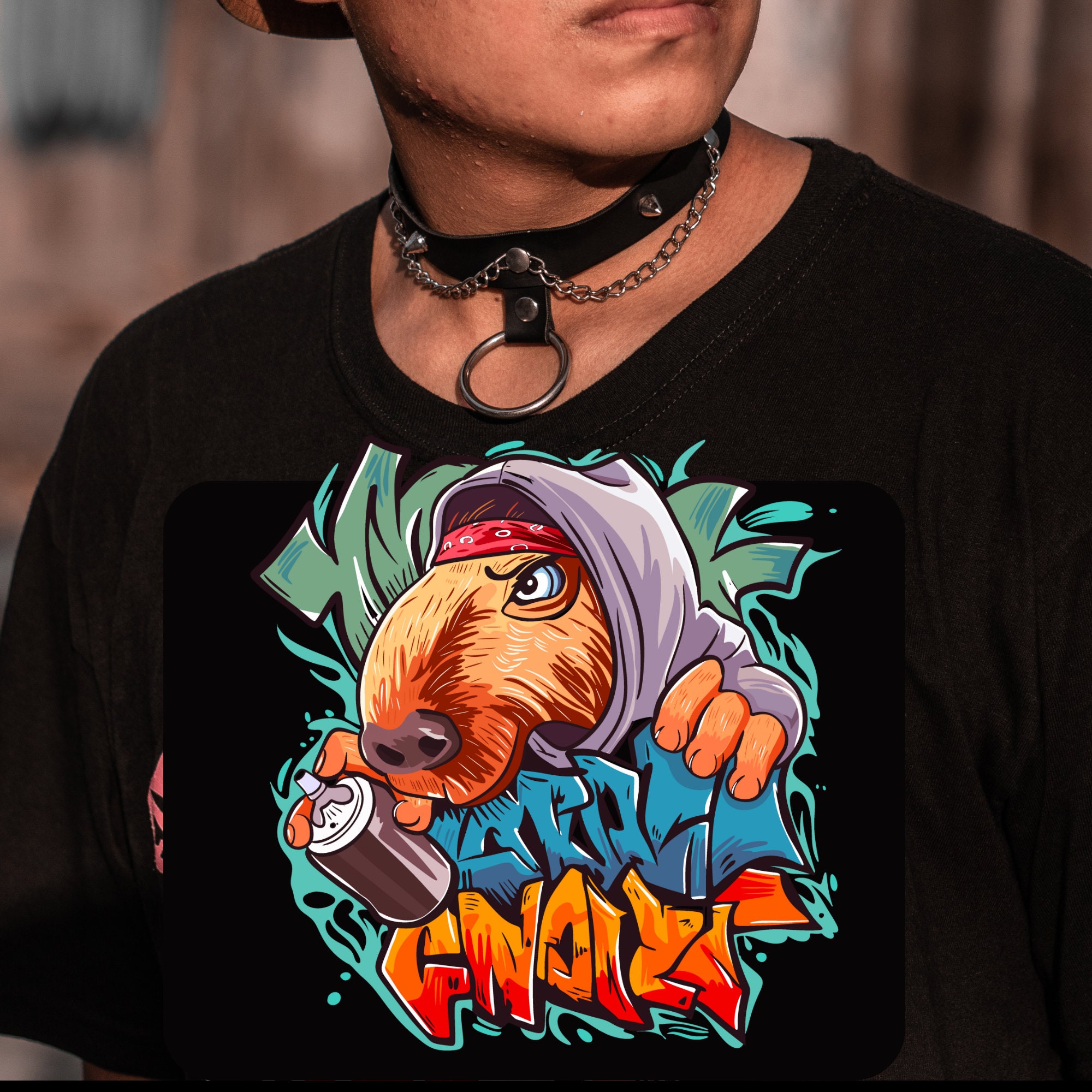 T-shirt (5)PNG Graffiti Capybara/designs Bundle/png/300 Dpi/urban ...