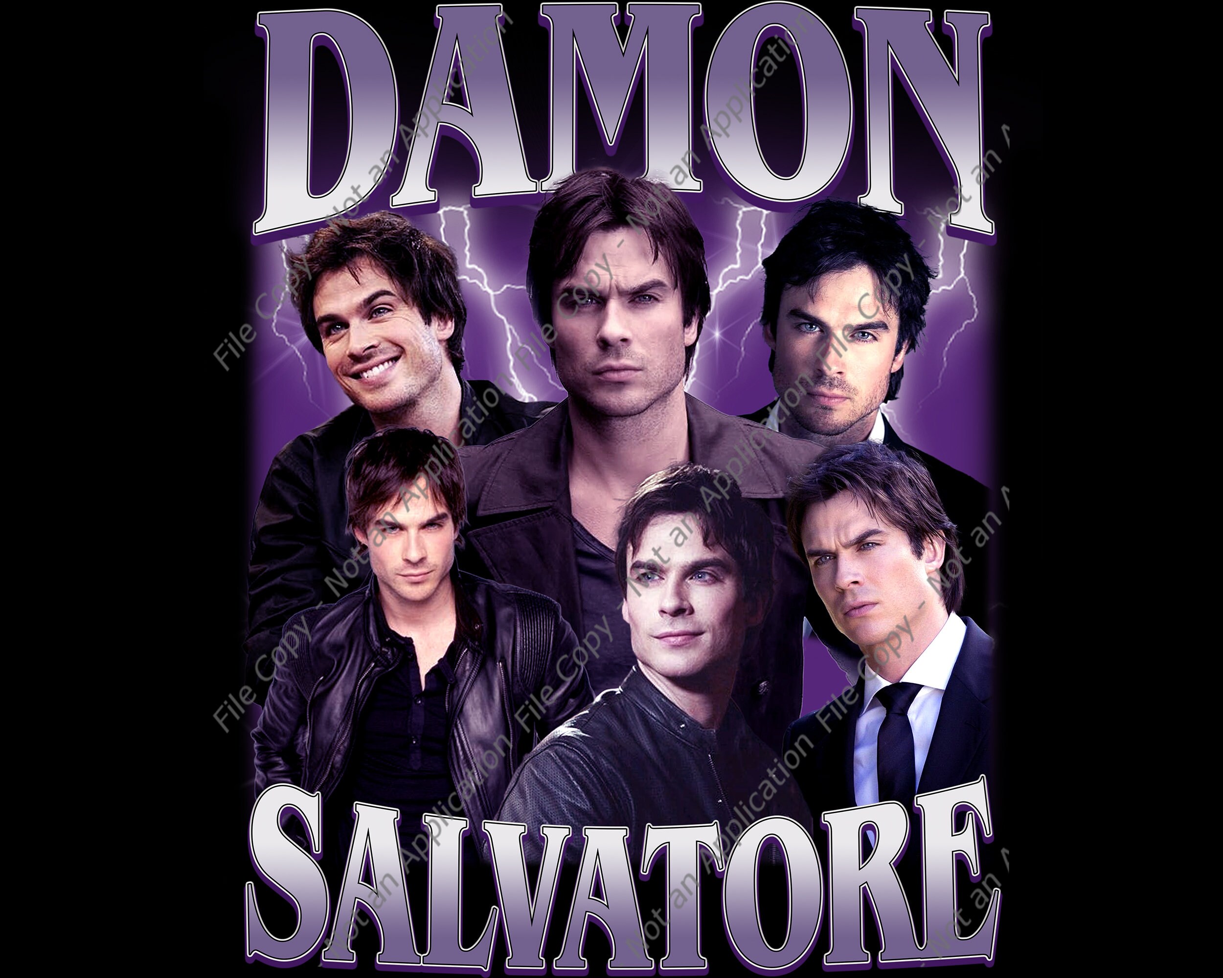 Damon Salvatore T Shirt Design PNG Instant Download 300 Dpi - Etsy