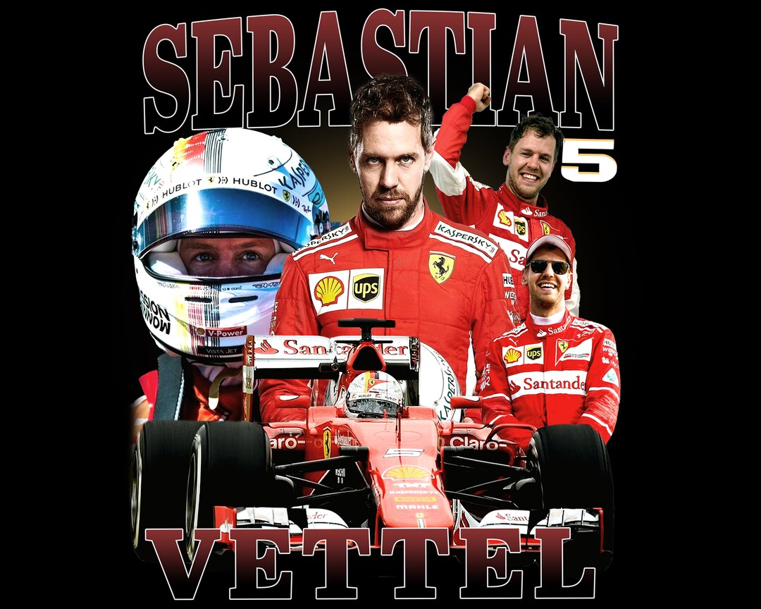 Sebastian, Vettel Shirt Design. PNG Digital 4500x5100 Px. Hiphop ...