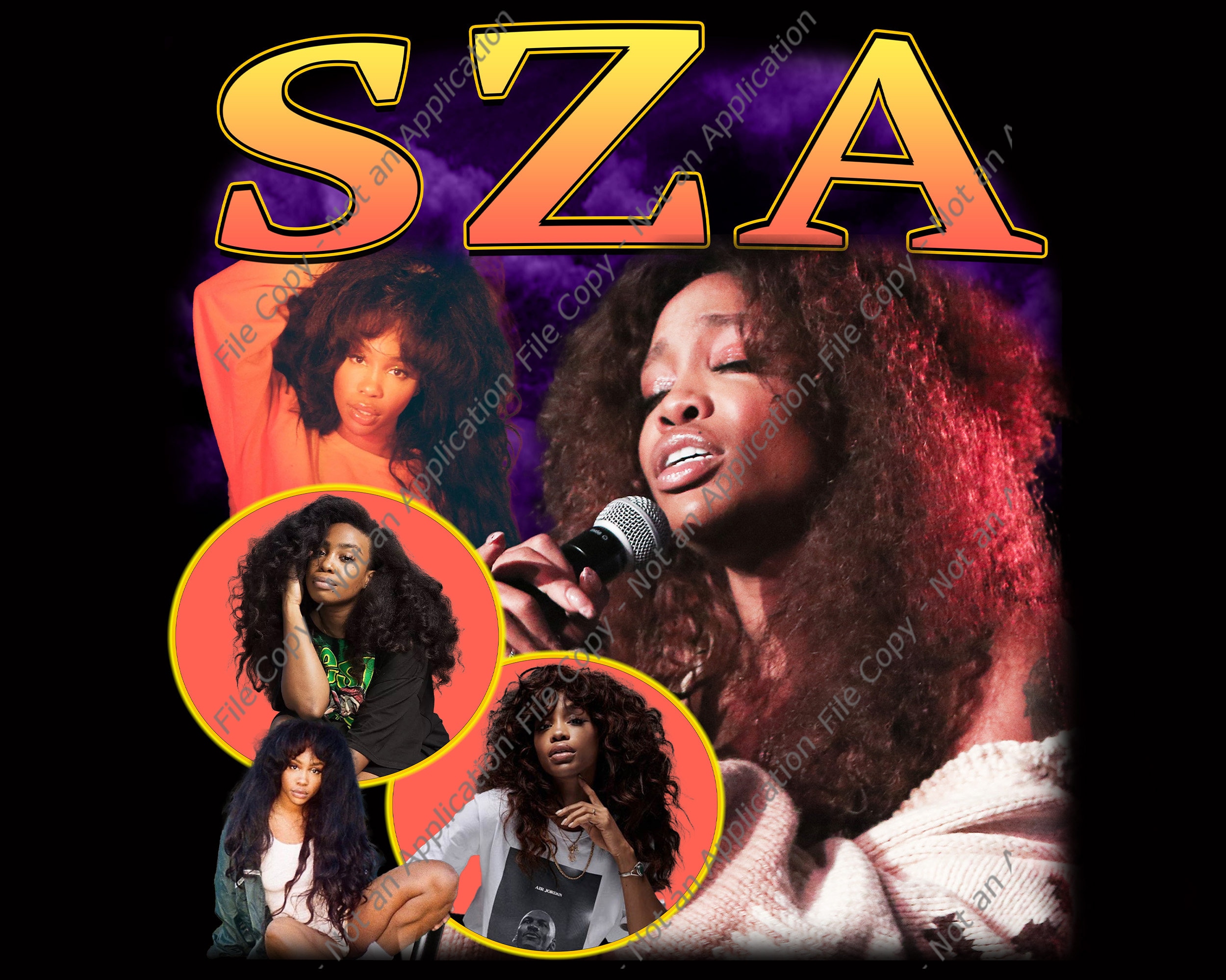 SZA T Shirt Design PNG Instant Download 300 Dpi - Etsy UK