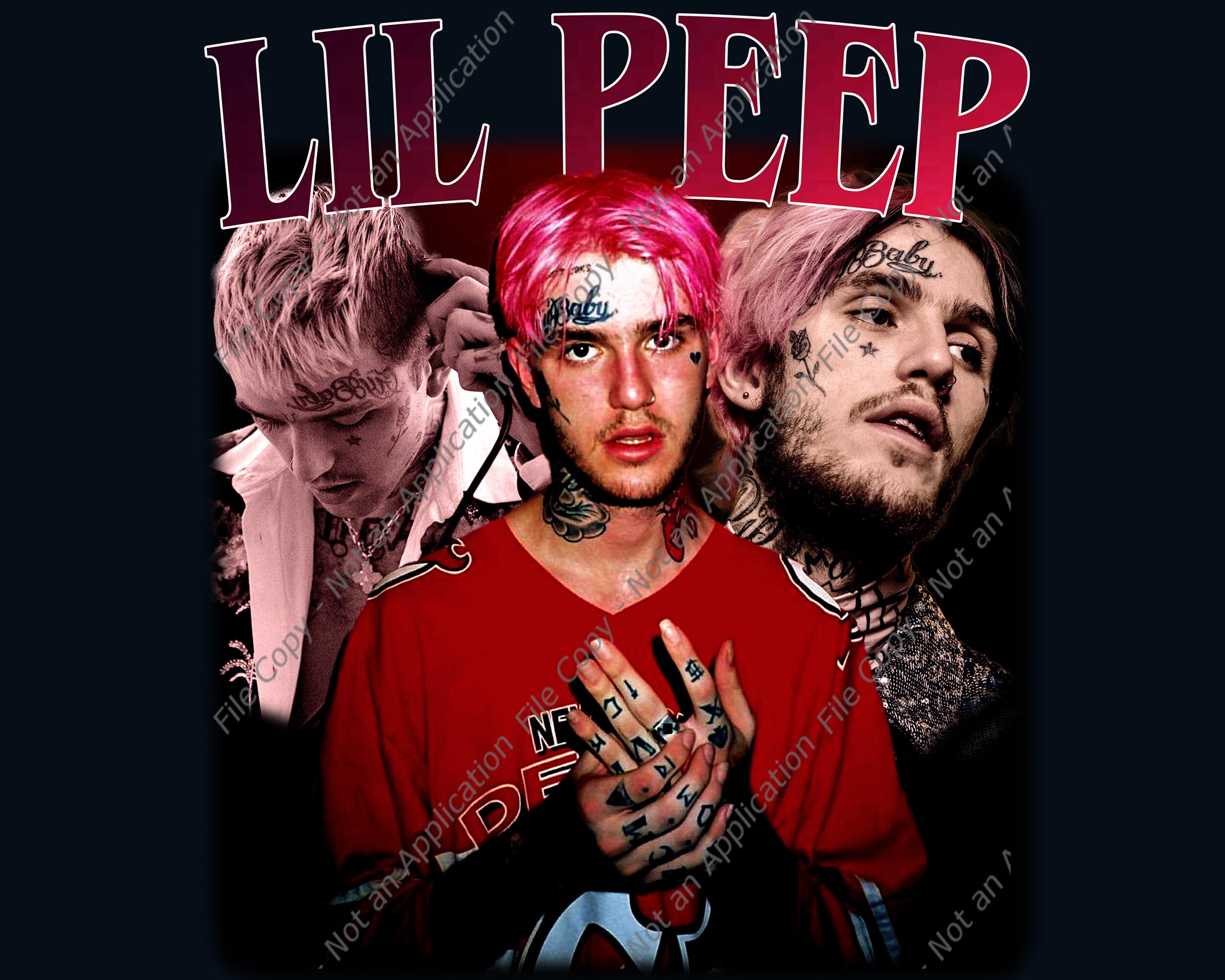 Lil Peep Png T-shirt Design 4500x5100 Pixel, Ready to Print, Printable ...