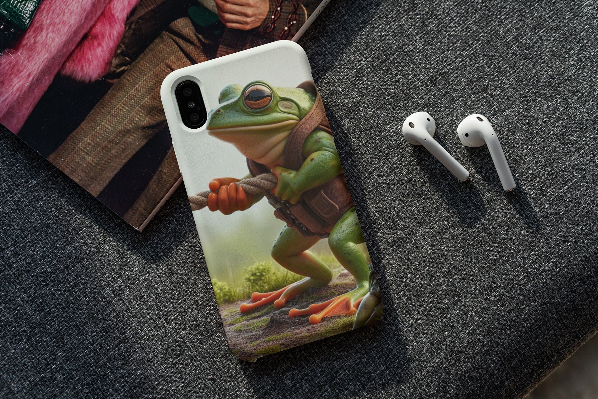 Animal Frogs Tug-of-war: Ultimate Protection Durable Strong Cell Phone ...