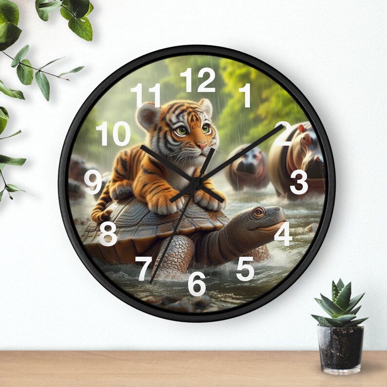 Whimsical Baby Cute Tiger Animal Wall Clocks: Add Playful Charm to Your ...