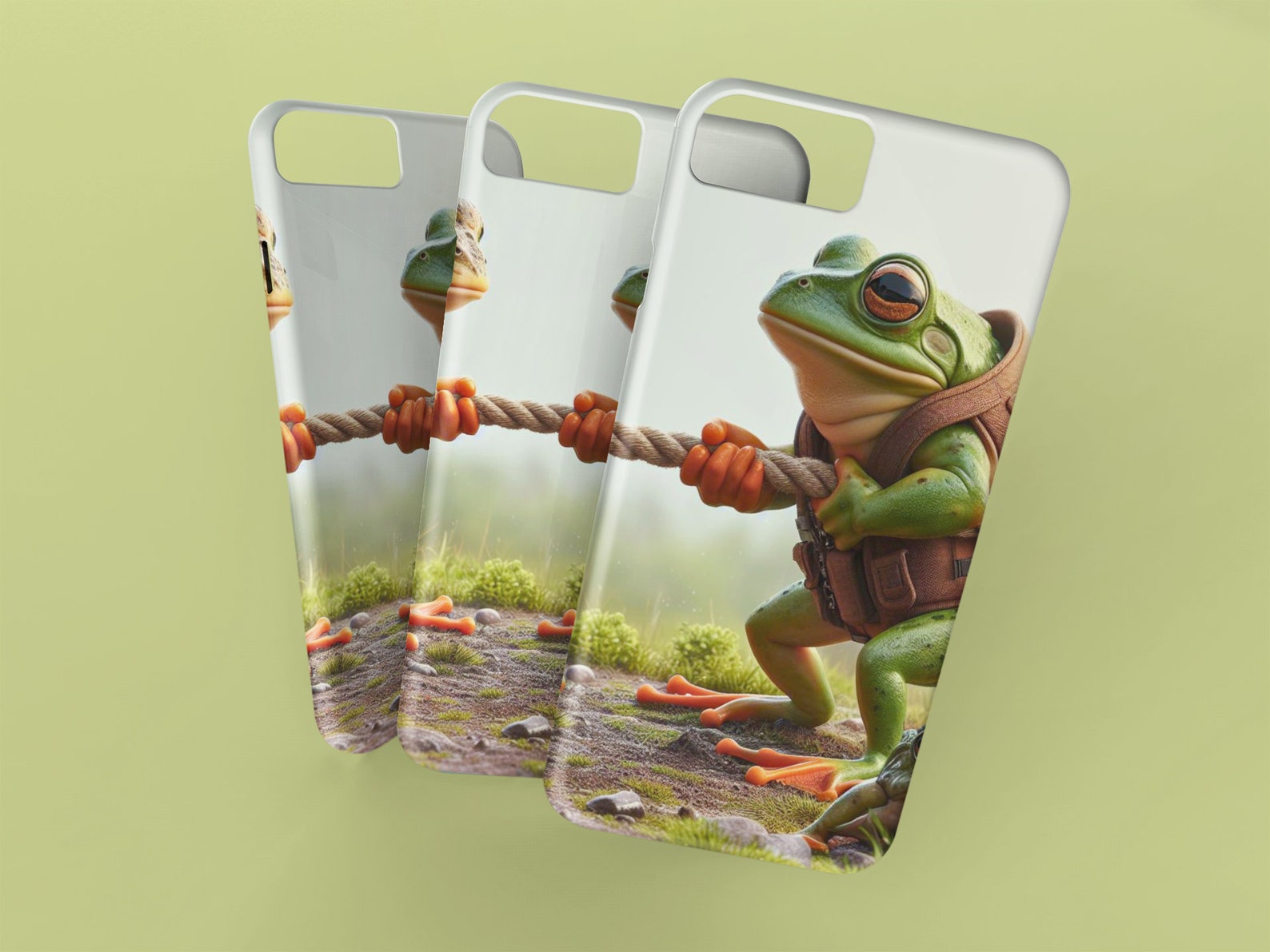 Animal Frogs Tug-of-war: Ultimate Protection Durable Strong Cell Phone ...