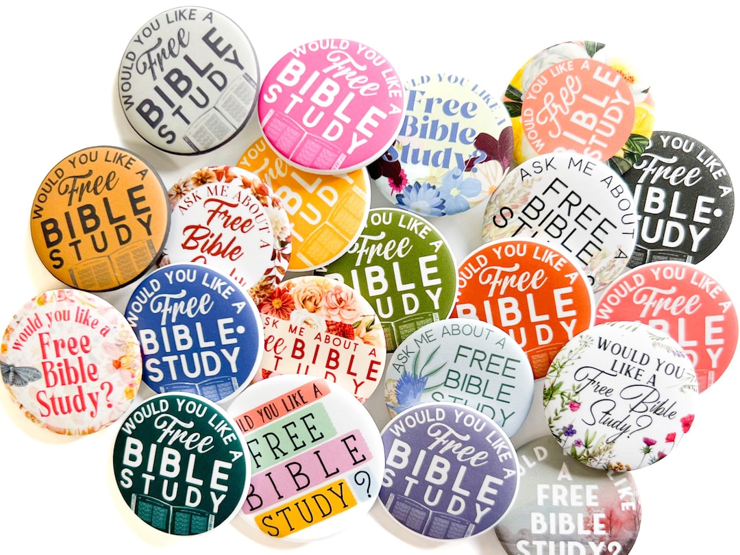 Free Bible Study Mixed Pins - JW Pioneer Field Ministry Gifts - Etsy