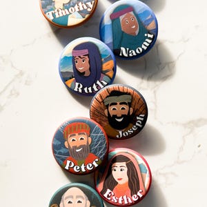 JW Bible Character Pins - Jehovah's Witnesses - Etsy