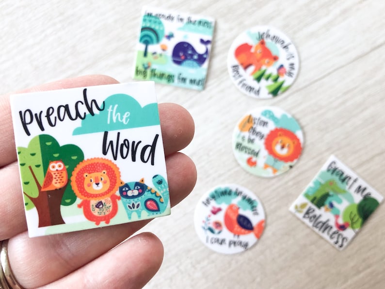 JW Kids Stickers - Gifts, Listen Obey and Be Blessed, Preach the Word ...