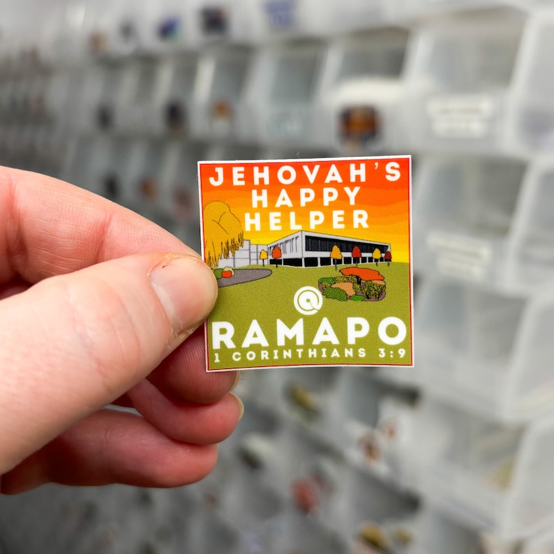 LDC DRC Volunteer Hard Hat Sticker - JW Reaching Out at Ramapo - Etsy