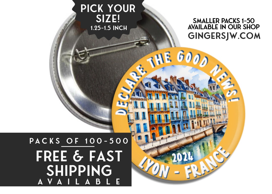 JW Gifts Pins Lyon France International 2024 Convention Declare the ...
