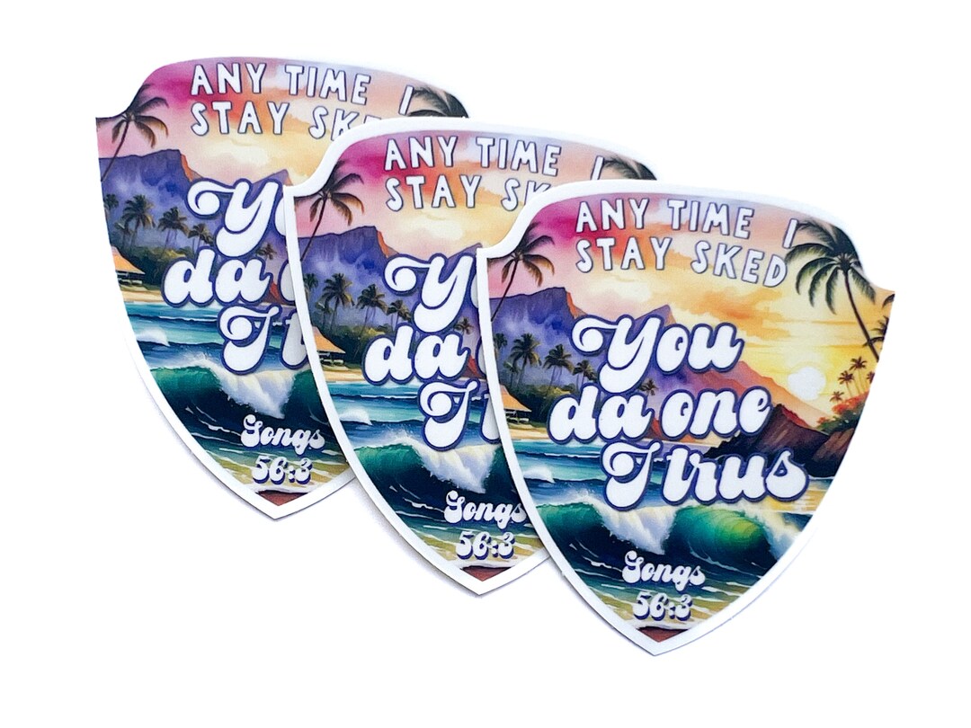 JW Sticker - 2024 Year Text Hawaii Pidgin When I Am Afraid Stay Sked I ...