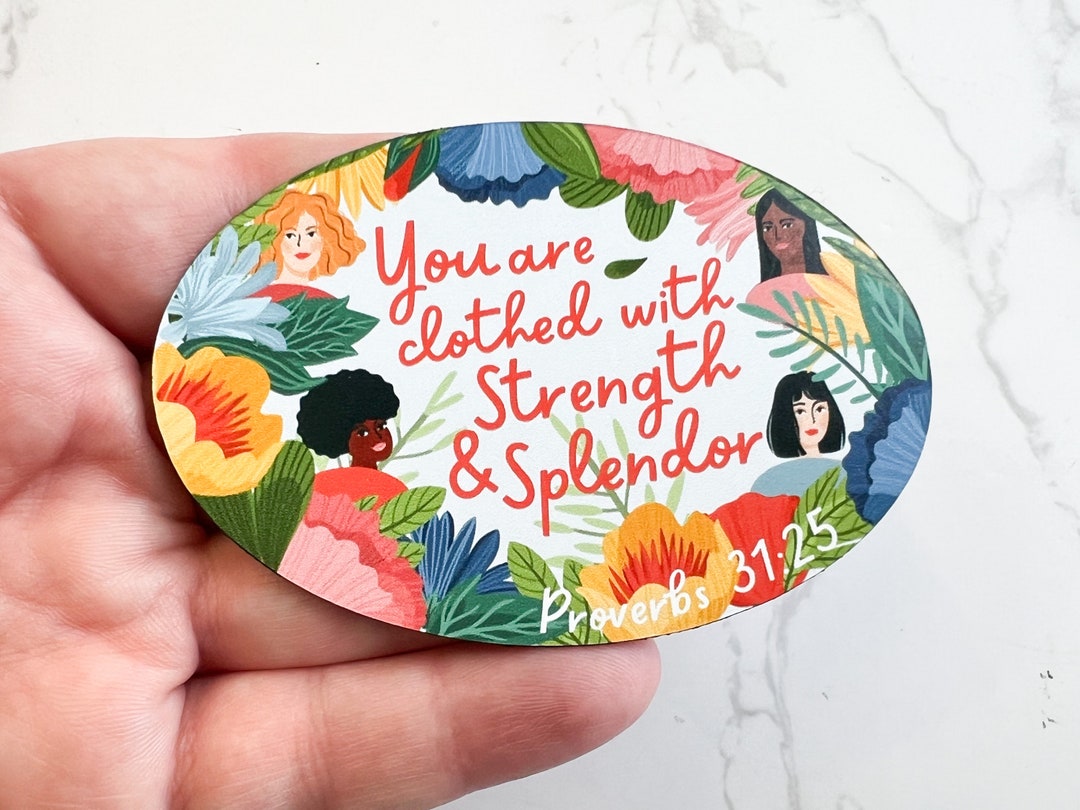 JW Magnets - She is Clothed in Strength and Splendor - Sister Wife Gift ...