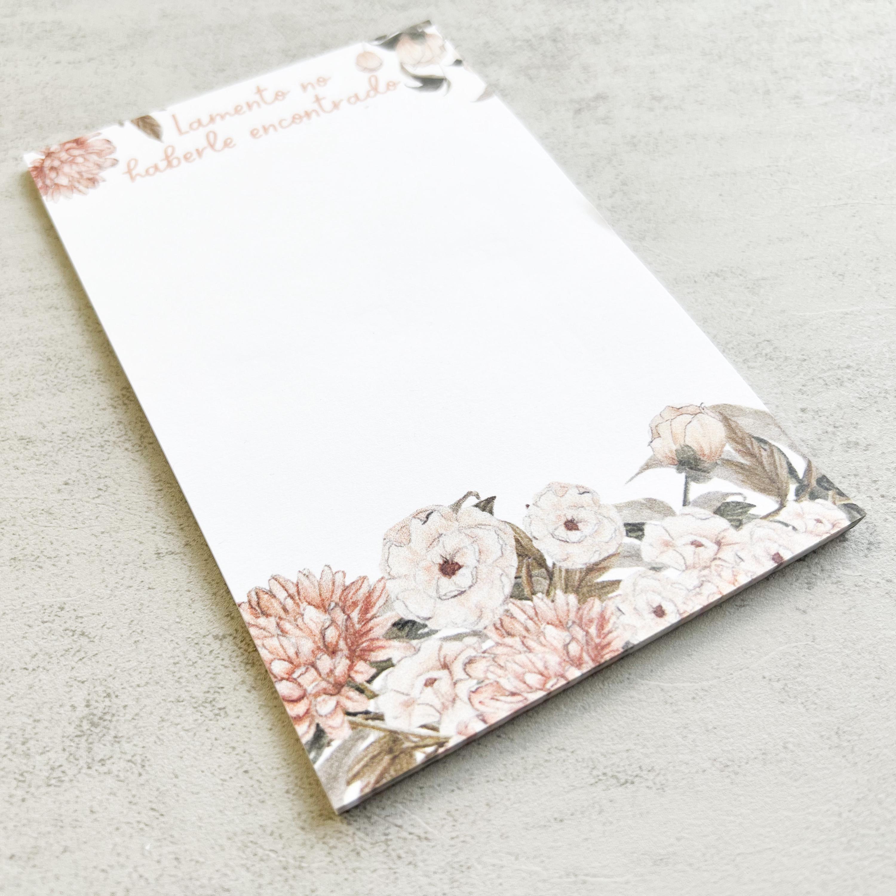 Spanish Floral Sticky Notes: JW Ministry Supplies - Sorry I Missed You ...