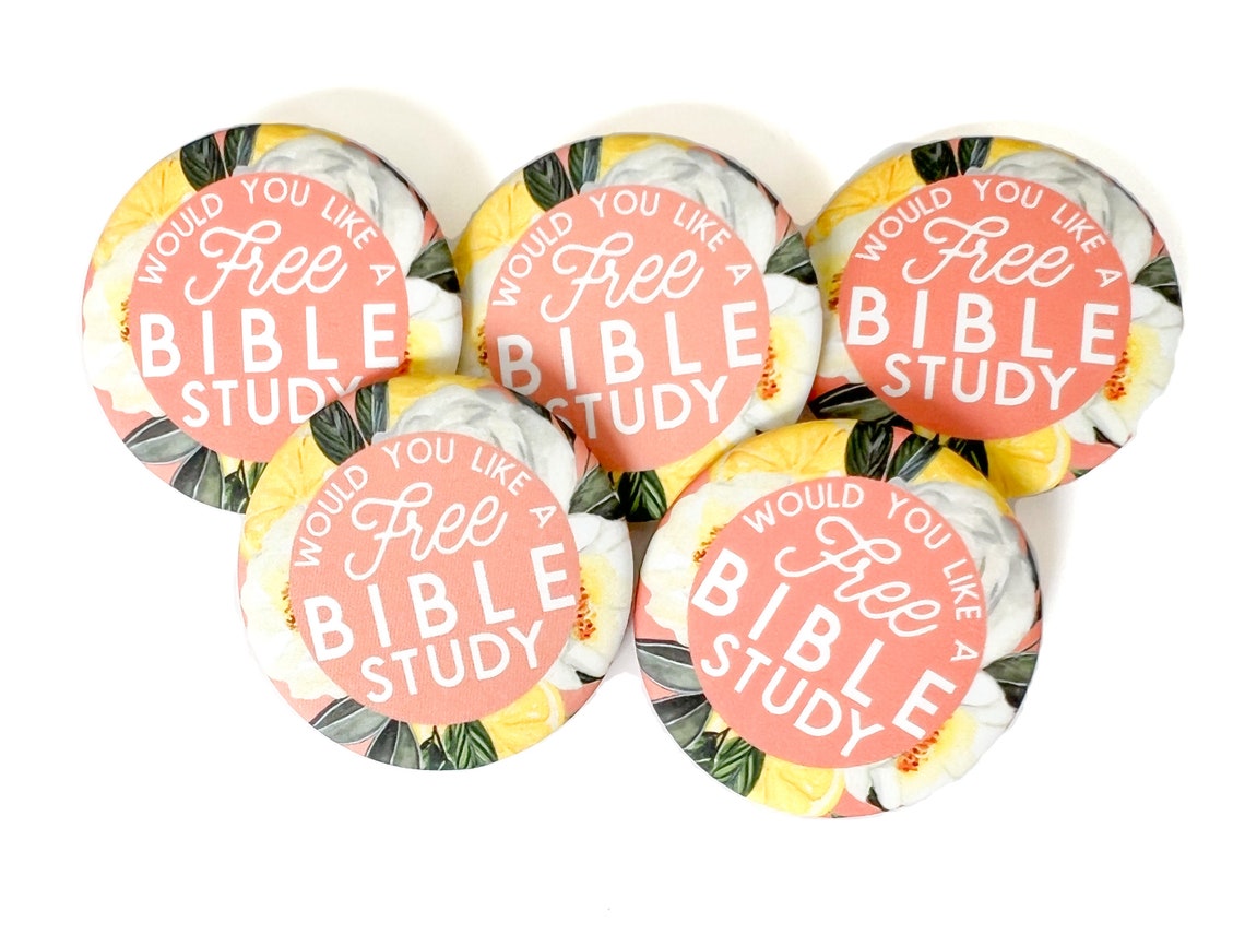 Free Bible Study Pins - JW Pioneer Field Ministry - Etsy