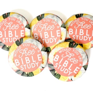 Free Bible Study Pins - JW Pioneer Field Ministry - Etsy