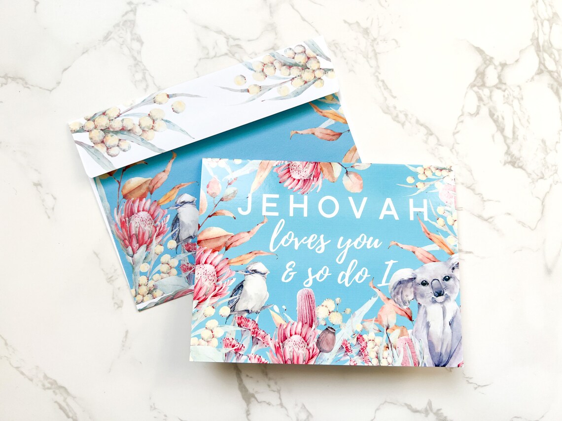 JW Greeting Card: Jehovah Loves You, Encouraging Comfort - Etsy