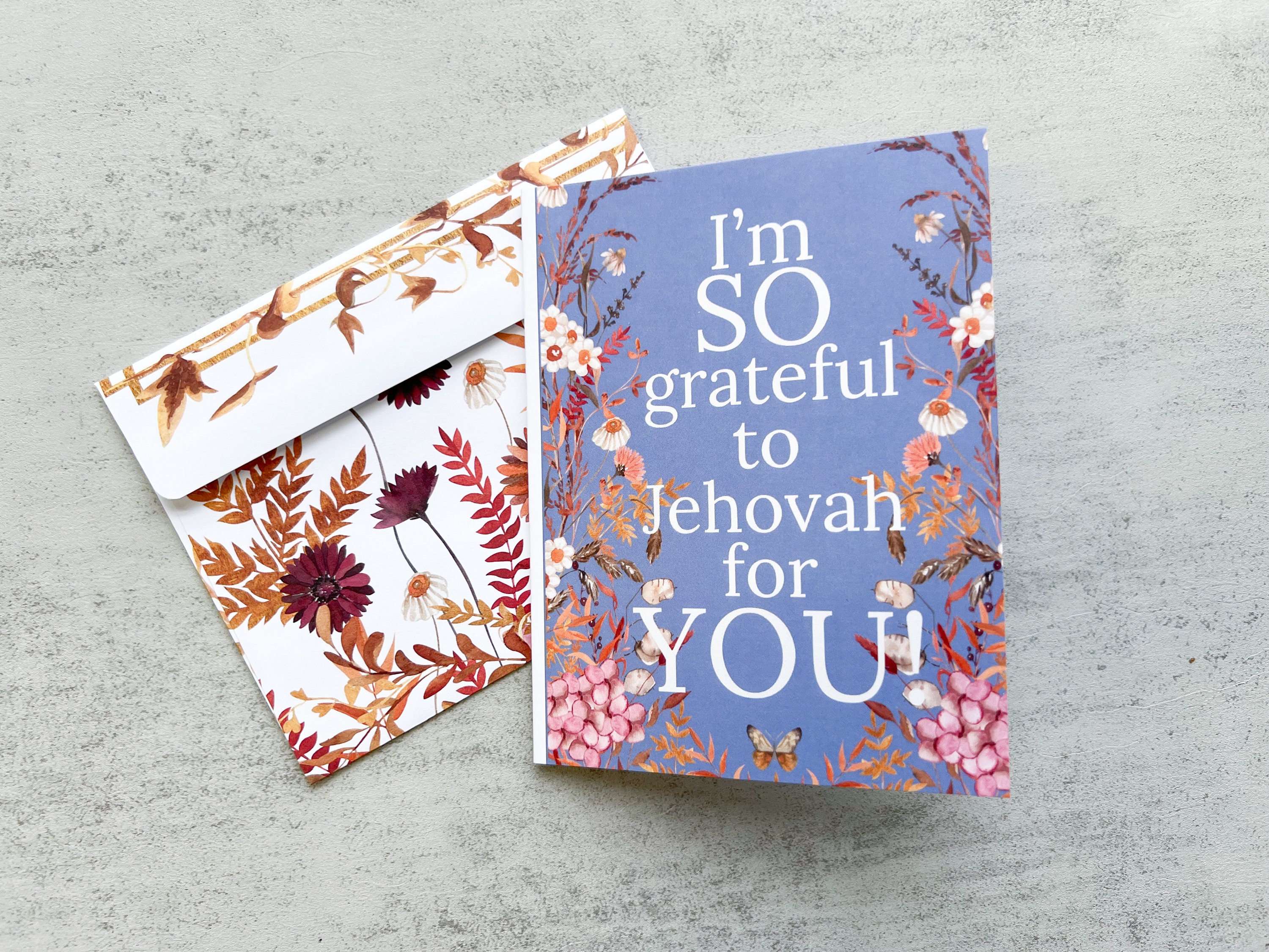 JW Card Greeting Thank You I Am so Grateful to Jehovah for You Comfort ...