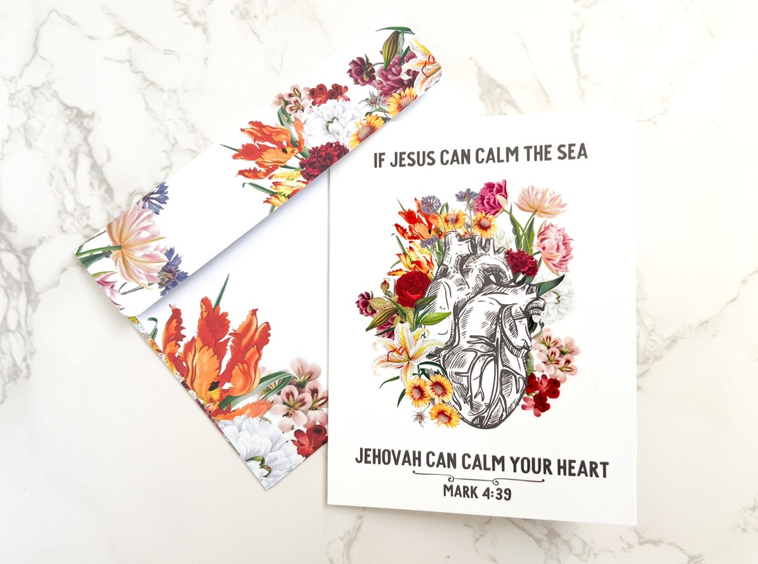 JW Card Greeting Anxiety- If Jesus Can Calm the Sea Jehovah Can Calm ...