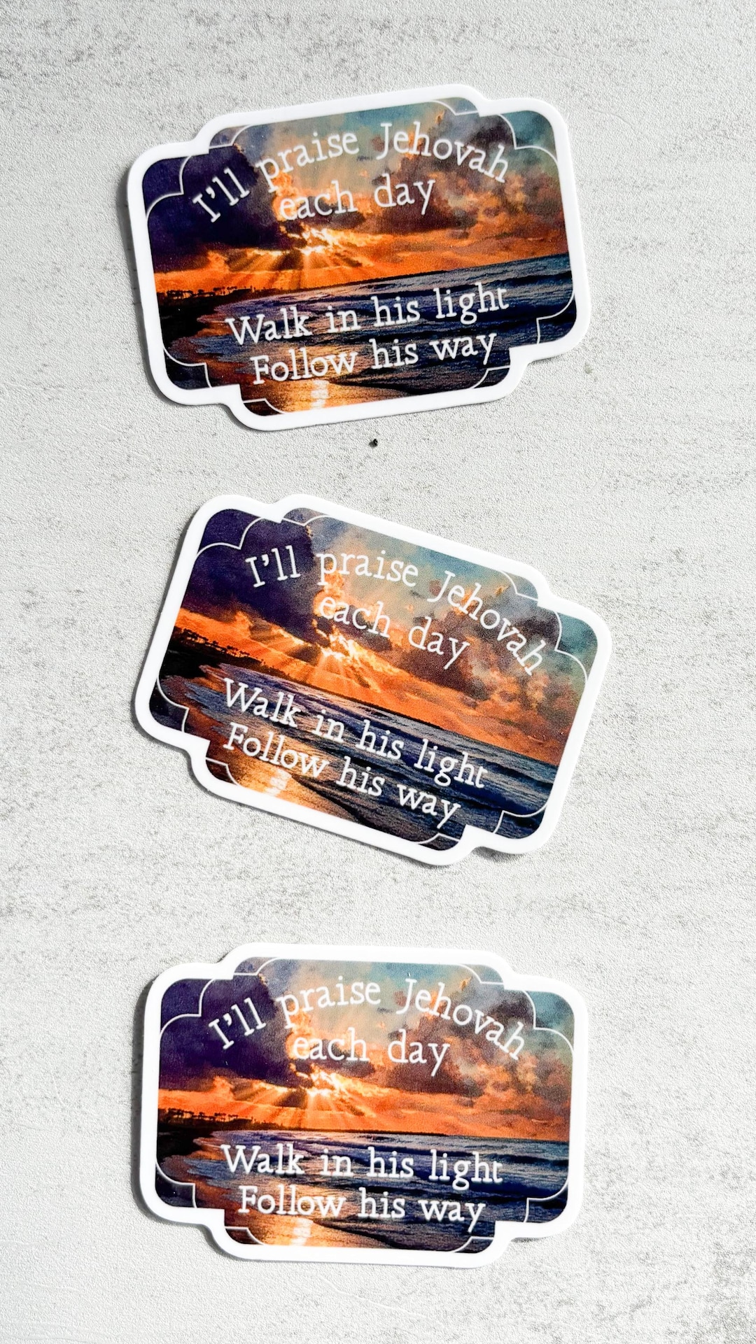 2026 Year Text JW Sticker - Jehovah's Witness Happy Are Those Conscious ...