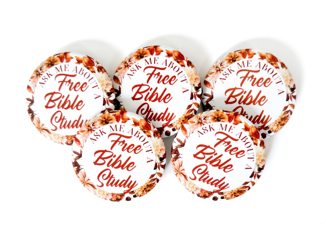 Free Bible Study Pins - Pioneer Field Ministry JW - Etsy