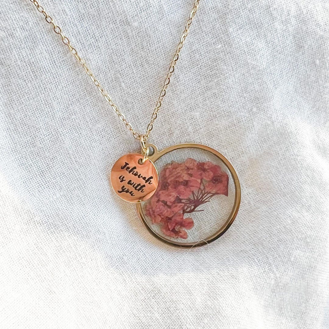 Jehovah is With You Gold Necklace JW Gift - Etsy