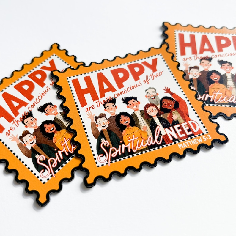 JW 2026 Year Text Magnets - Happy Are Those Conscious of Their ...