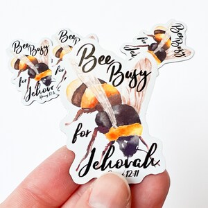 JW Mixed Magnets - Bee Busy for Jehovah - Jehovahs Witness Gifts ...