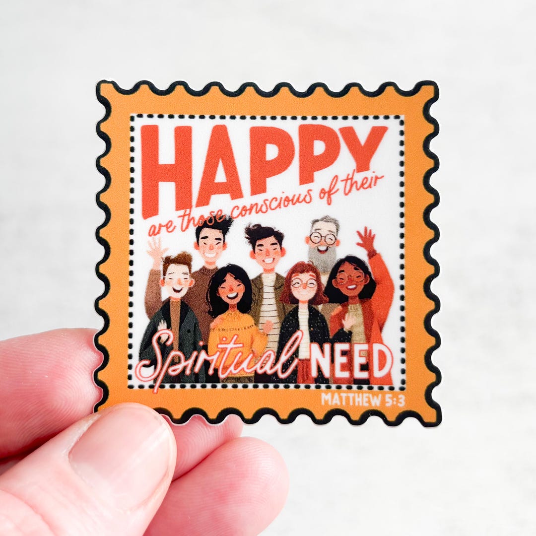 2026 Year Text JW Sticker - Jehovah's Witness Happy Are Those Conscious ...