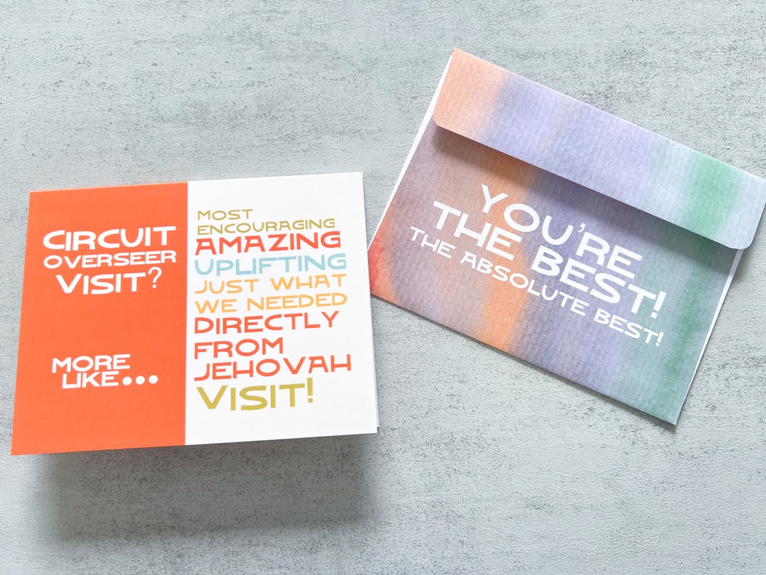 JW Card Greeting - Thank You Circuit Overseer - Study, Publisher ...