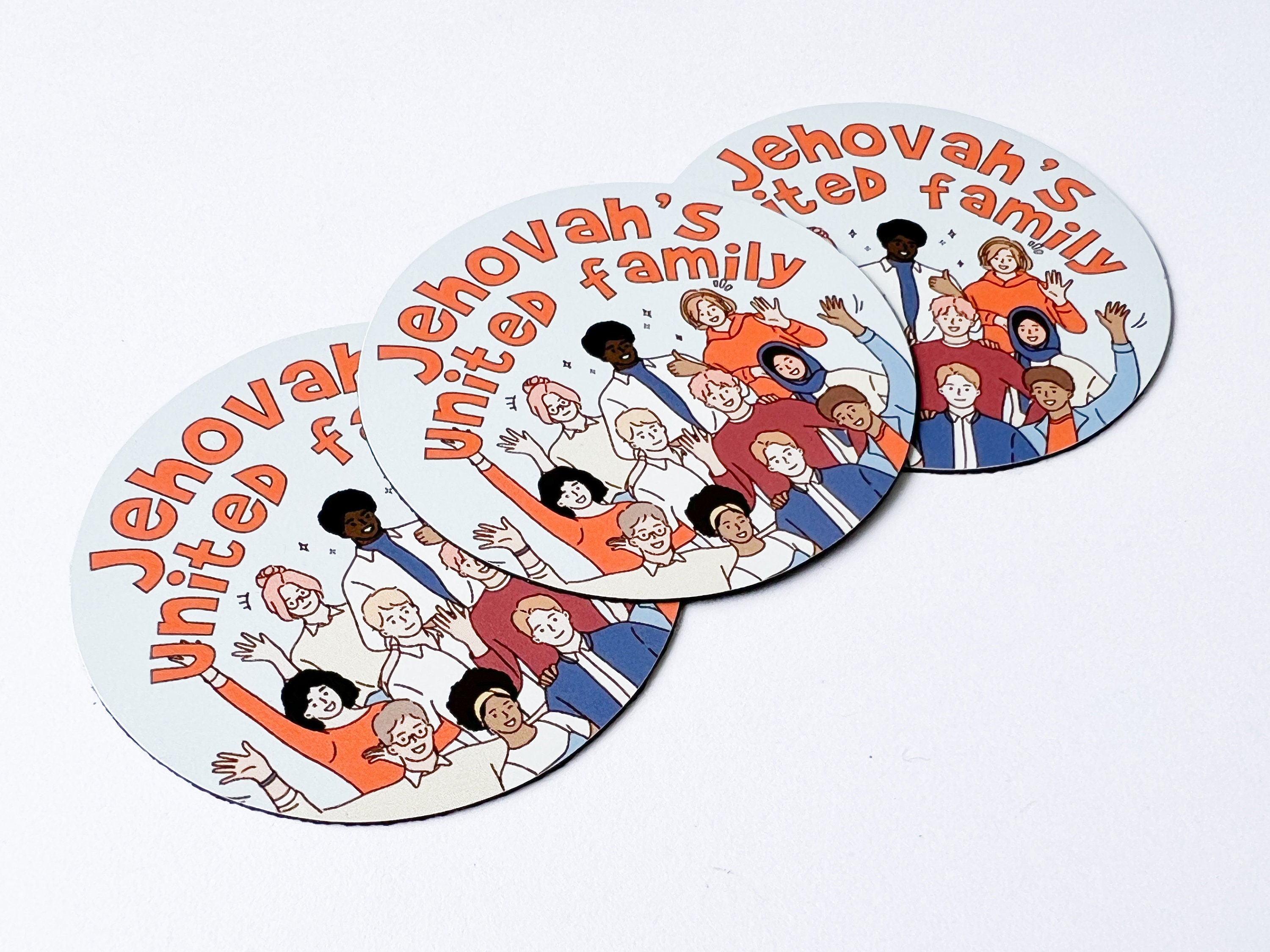 JW Magnets Jehovahs United Family - Spiritual Jehovah's Witness Gift - Etsy