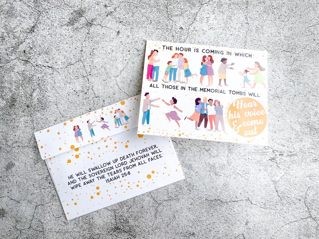 JW Card Greeting Resurrection He Will Call - Bereavement - Jehovahs ...