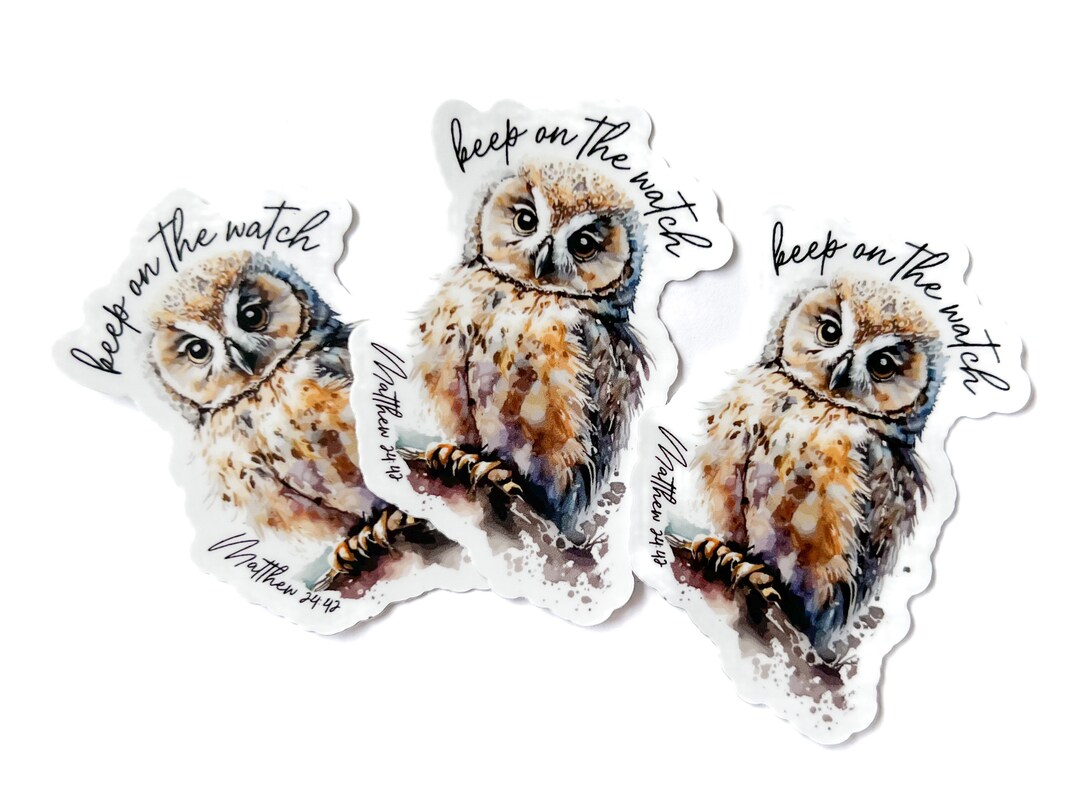 Keep on the Watch Owl - JW Sticker - Gifts - Etsy