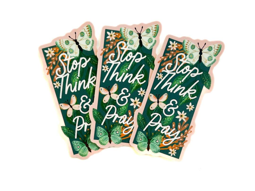 JW Gifts - Stop Think Pray - Vinyl Waterproof Stickers - Jehovah's ...