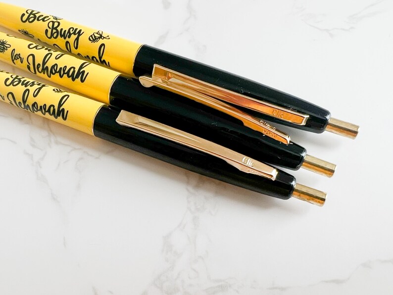 JW Gift Pens - Bee Busy for Jehovah Letter Writing Pens- Jehovah's ...