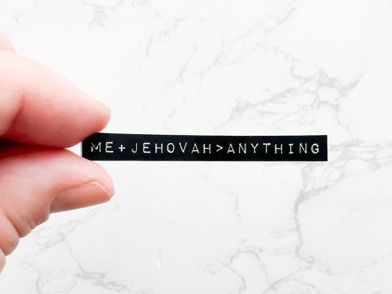 JW Sticker - Jehovah Plus Me is Greater - Jehovah’s Witness Items JW ...