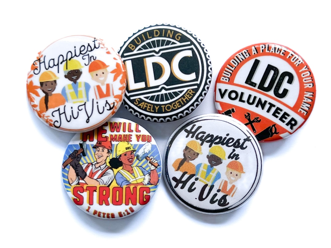 LDC Mixed Pins JW Happiest in Hi Vis - Etsy