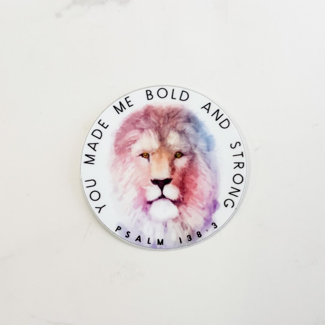 Bold and Strong Lion - JW Stickers - Field Ministry - Etsy