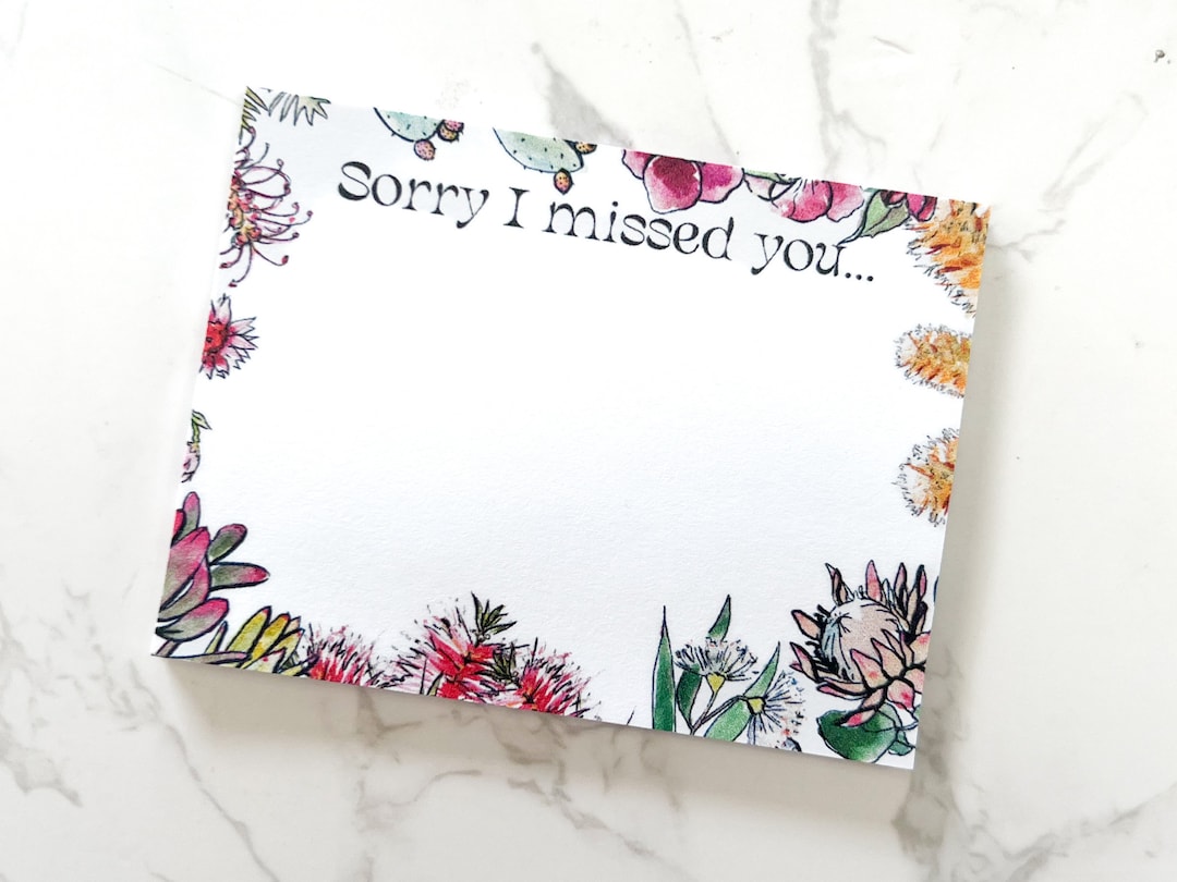 Sorry I Missed You Sticky Notes -JW Gifts- Pioneer Auxiliary - Etsy
