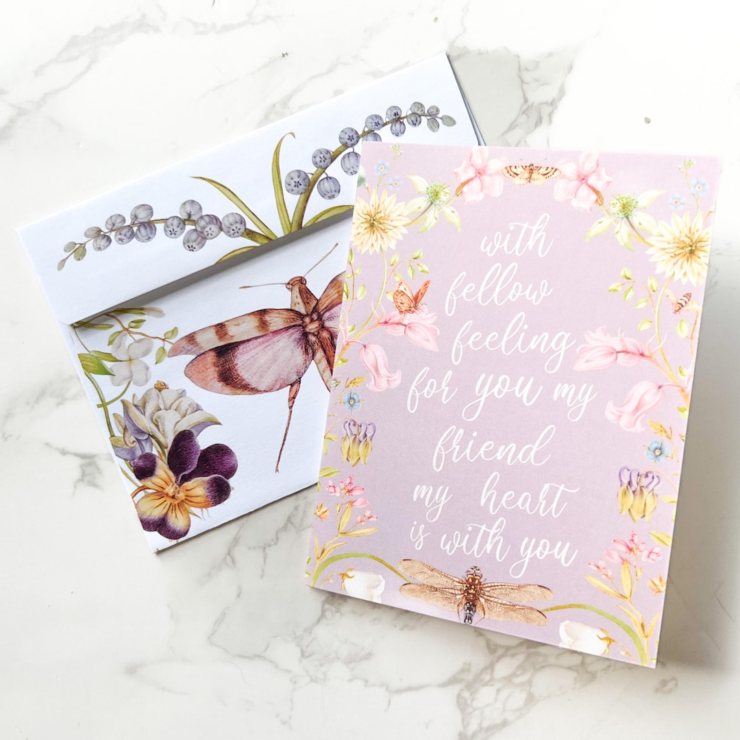 JW Card Greeting Sympathy Dragonfly - Comfort Encouraging - Jehovahs ...