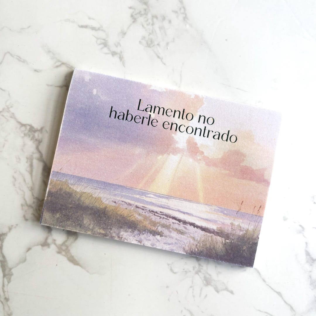 Spanish Watercolor Sticky Notes - "sorry I Missed You" - 2x3 - Etsy