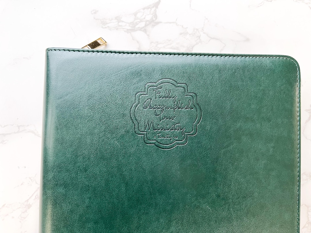 JW Field Ministry Green Faux Leather Organizer - Regular Pioneer ...