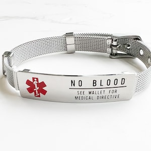 No Blood Bracelet - JW Gifts - Etsy