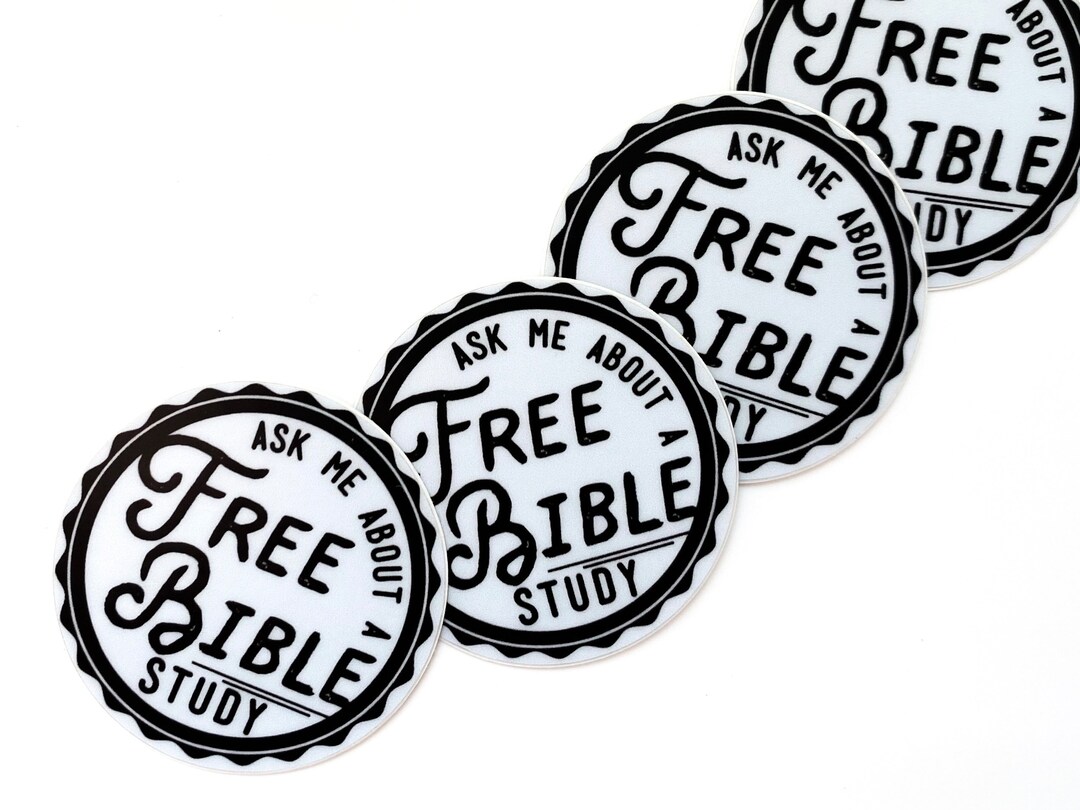 JW Sticker - Ask Me About a Free Bible Study - Field Ministry Informal ...