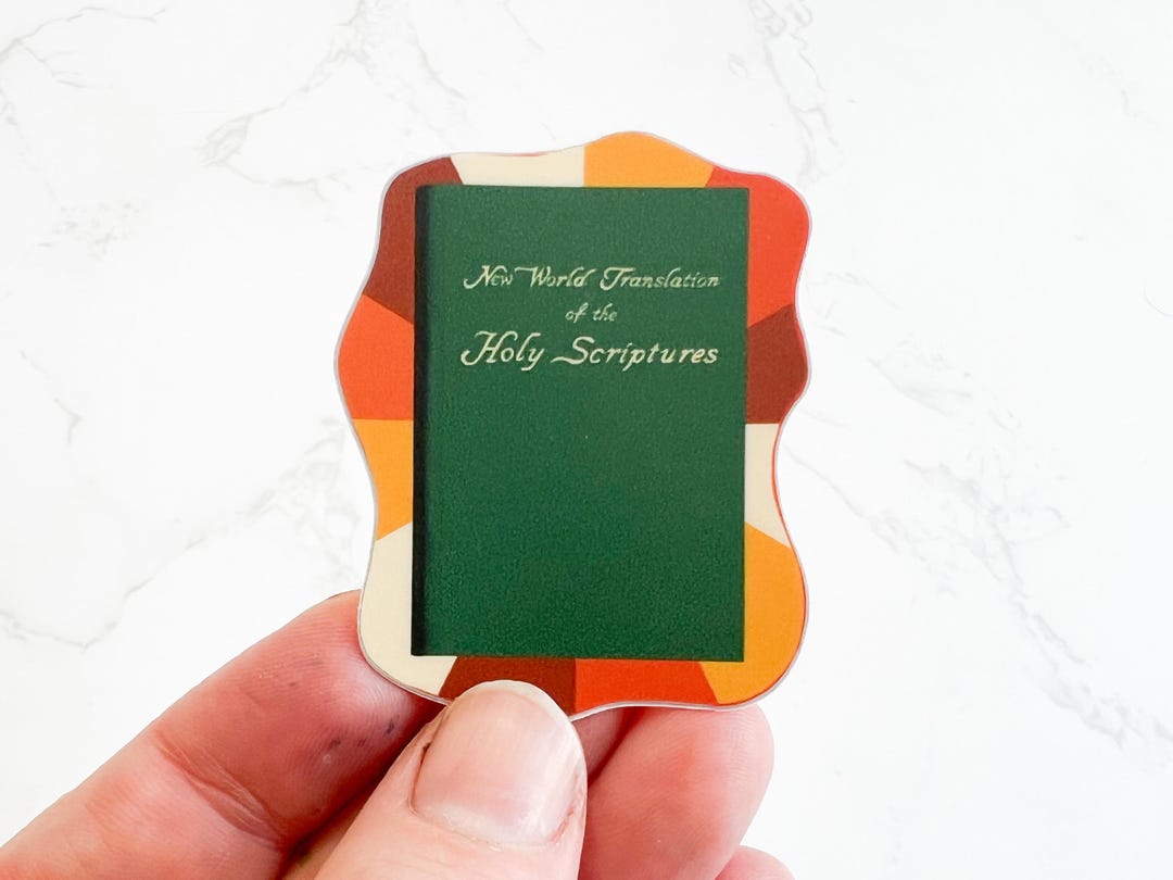 JW Sticker - Green Bible New World - Nostalgia Jehovah’s Witness Items ...