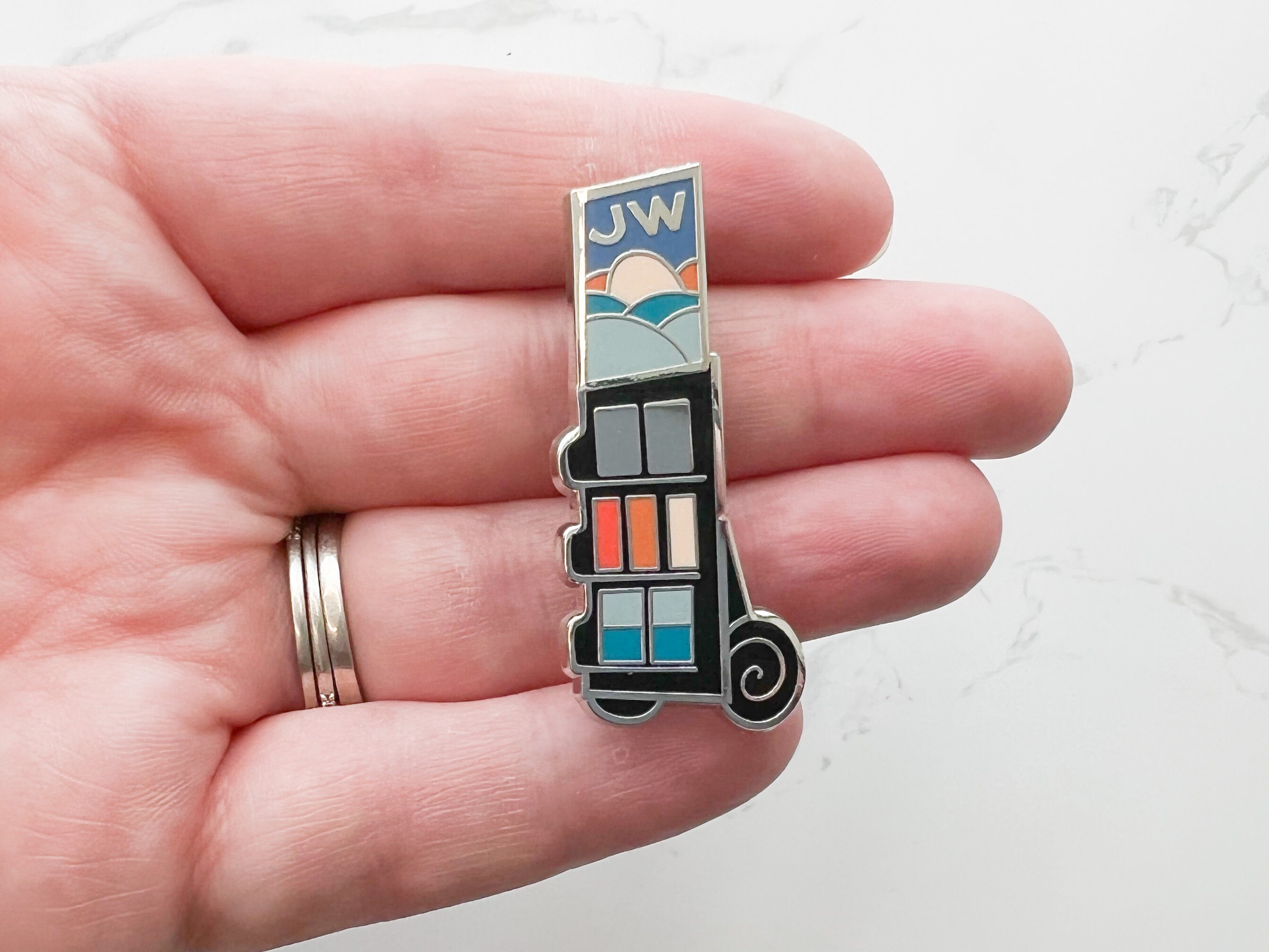 JW Enamel Pin Public Witnessing Cart SMPW Cart Field Ministry Jehovah's ...