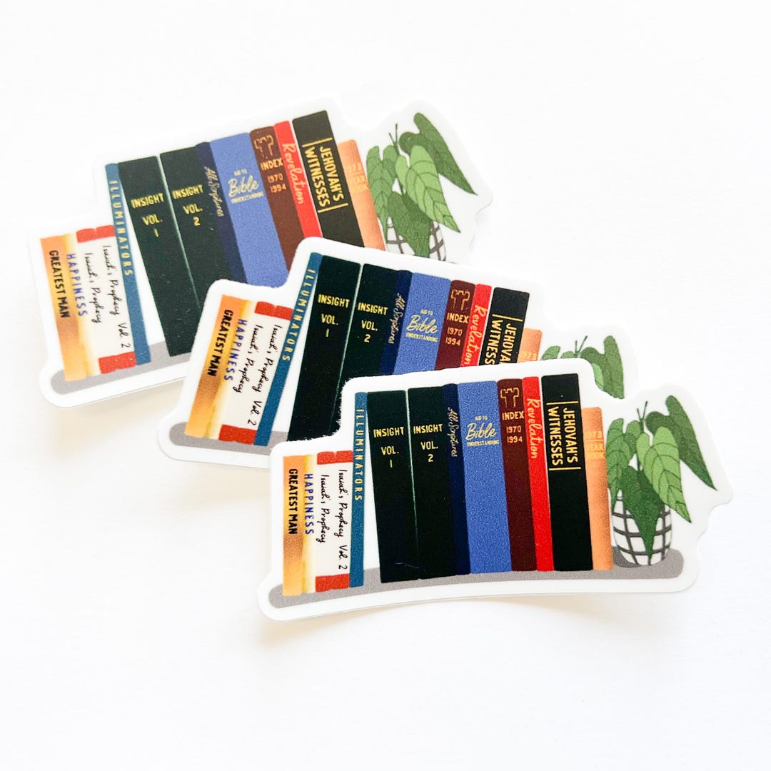 JW Gifts - Theocratic Library - Vinyl Waterproof Stickers - Jehovah's ...