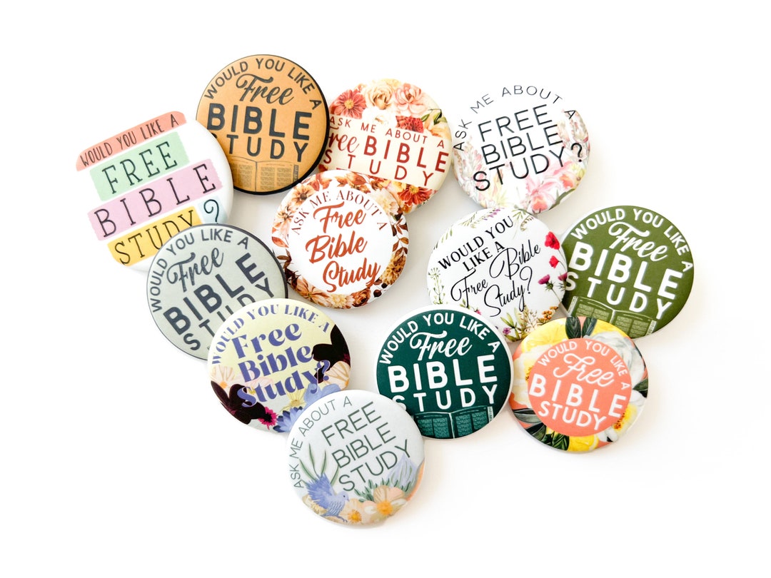 Free Bible Study Mixed Pins JW Pioneer Field Ministry Gifts - Etsy