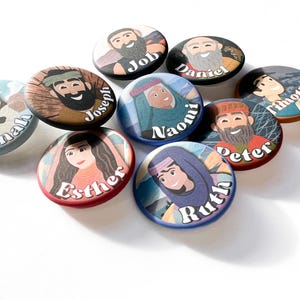 JW Bible Character Pins - Jehovah's Witnesses - Etsy