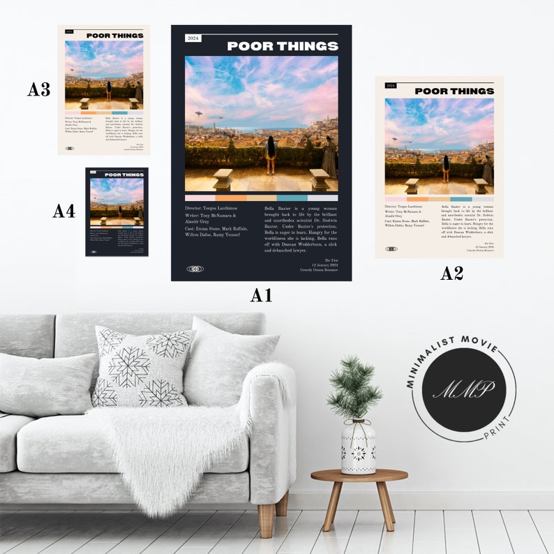 Poor Things Poster DIGITAL DOWNLOAD Minimalist Movie Print Customisable ...