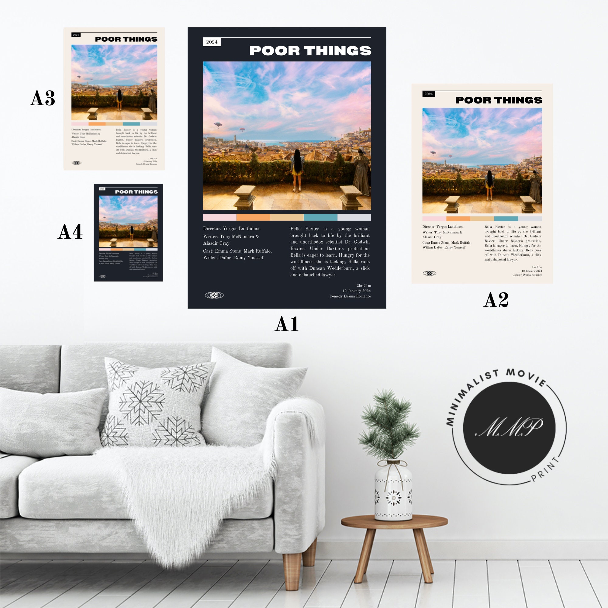 Poor Things Poster DIGITAL DOWNLOAD Minimalist Movie Print Customisable ...