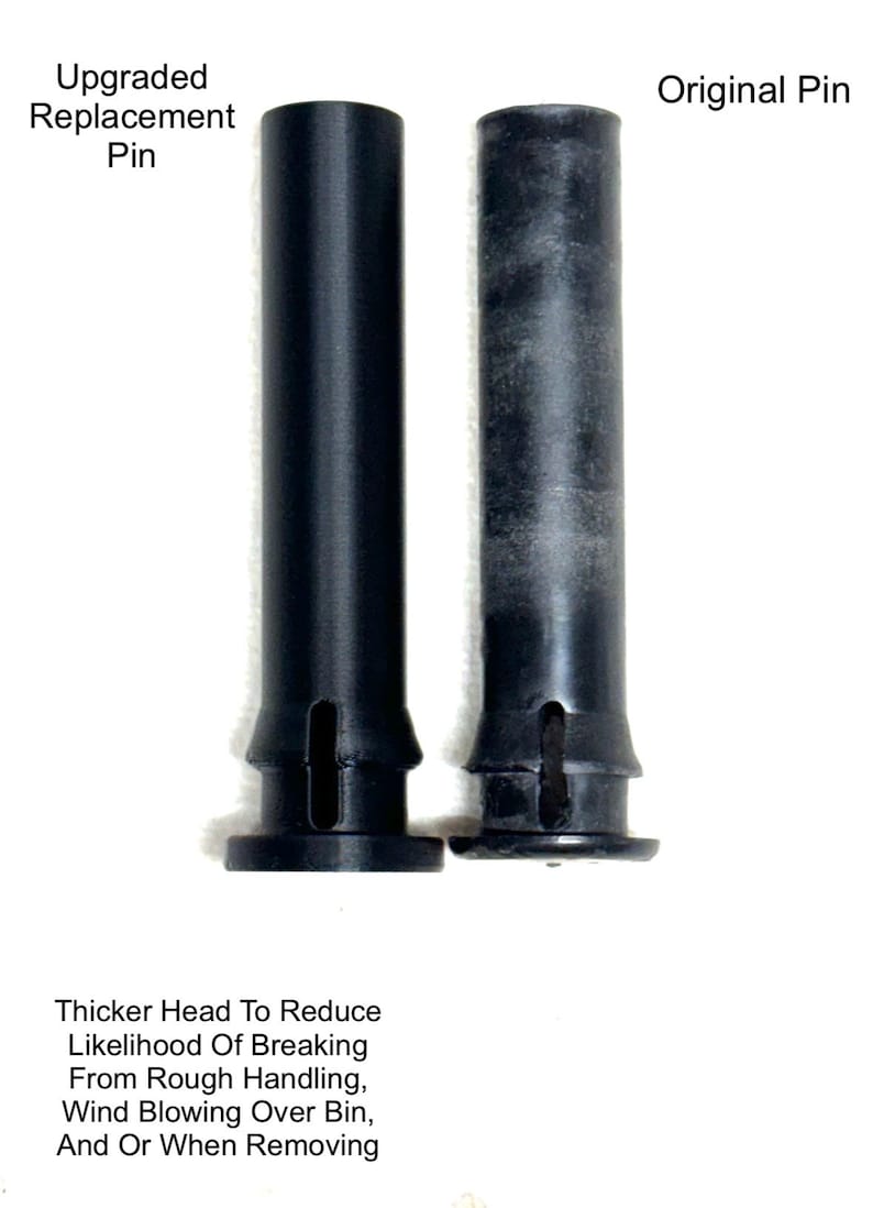 Stronger Wheelie Trash Can Bin Lid Hinge Pins 2x for Rehrig Sierra ...